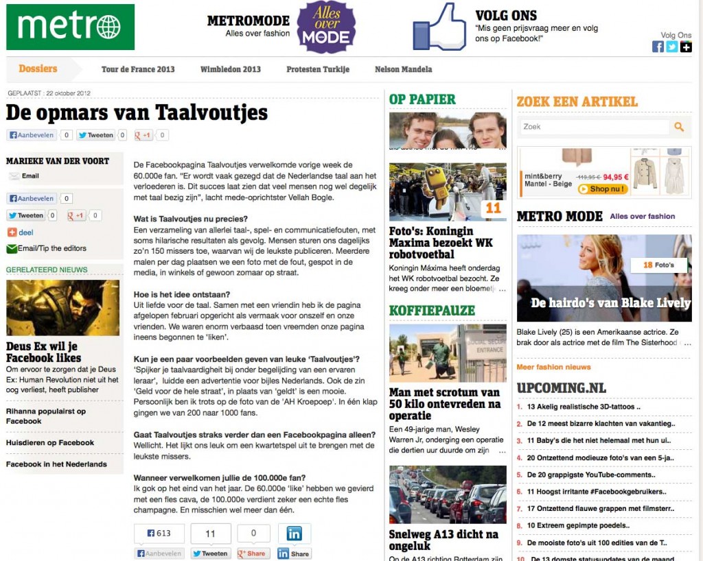 Taalboekjes - Taalvoutjes